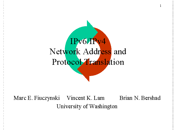 IPv6/IPv4 Network Address and Protocol Translation